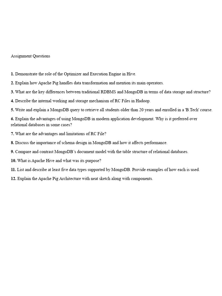 Assignment Questions 2 | PDF