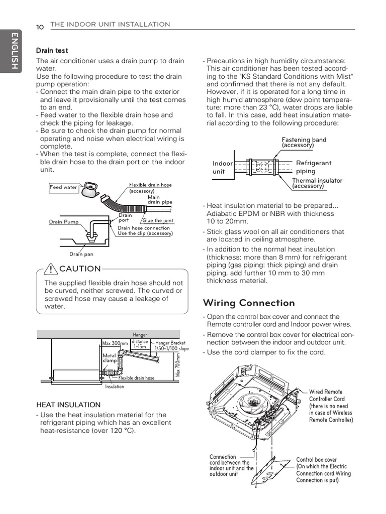 MFL67889014 - Installation IDU CST - REV00 (07T19) - (02-07-19) (1) - 0010 | PDF | Air ...
