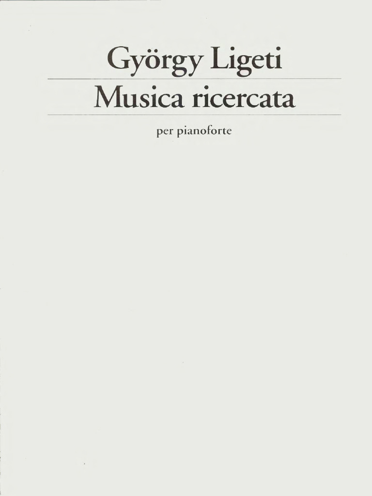 Ligeti | PDF
