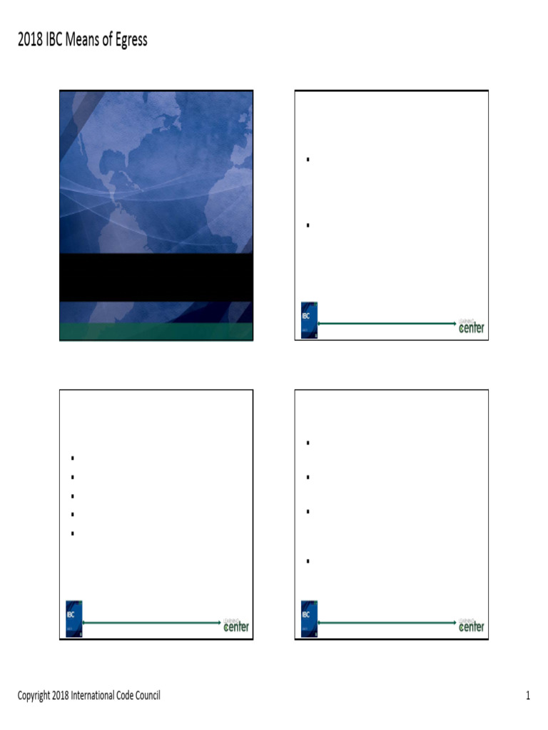 AR - Dig Deep - 03 - 2018-IBC-Means-of-Egress - Presentation | PDF ...