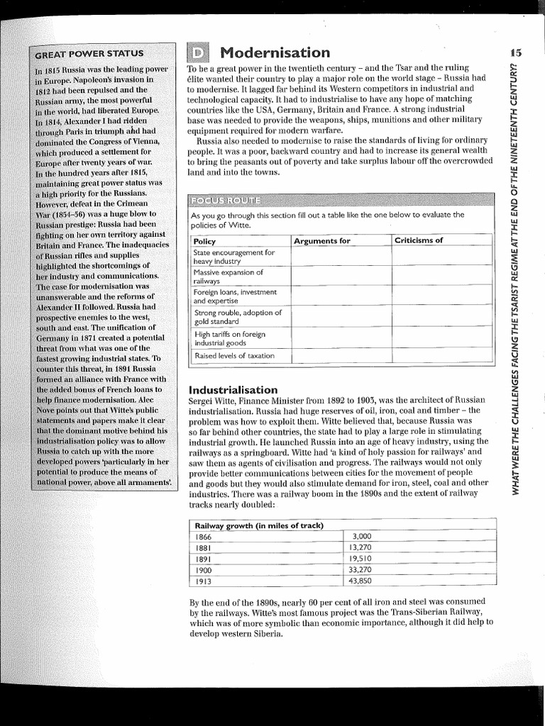 The Reforms of Sergei Witte | PDF