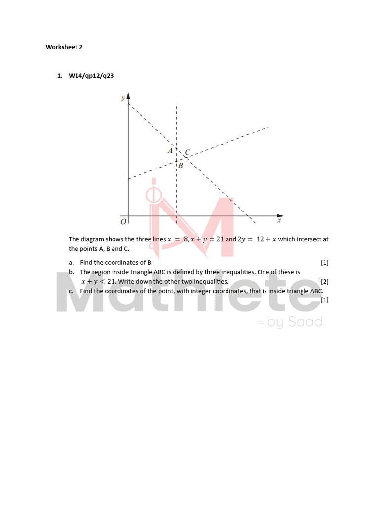 Graphs of Inequalities-2 | PDF | Discrete Mathematics | Combinatorics