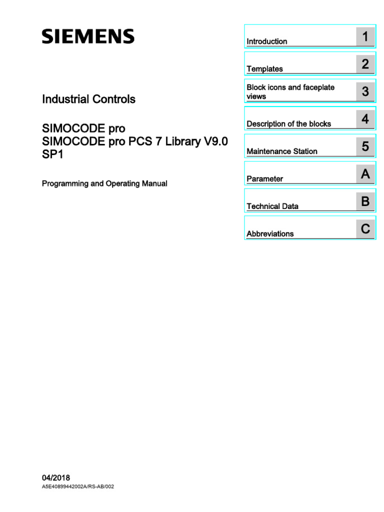 manual_simocode_pro_pcs7_library_v90sp1_en-US | PDF | Safety | Computer ...
