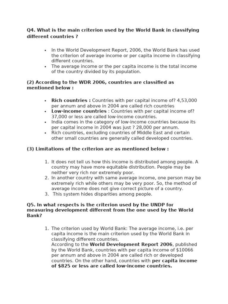 Economics Class 10 Chapter 1 | PDF | Human Development Index ...