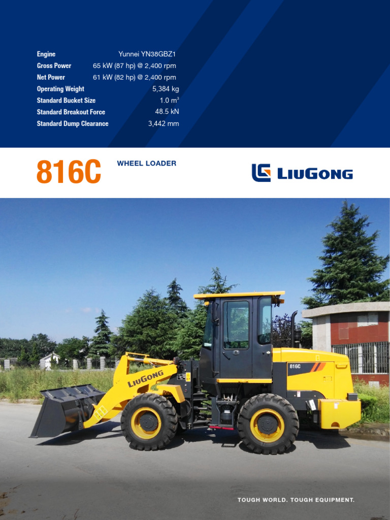 816C-Tier2-Yunnei-EN 1 m3 | PDF | Brake | Steering