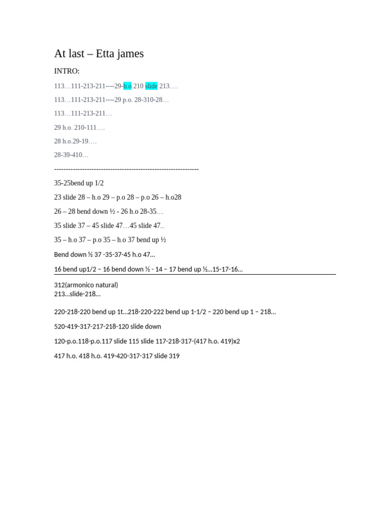 At Last - Etta James | PDF