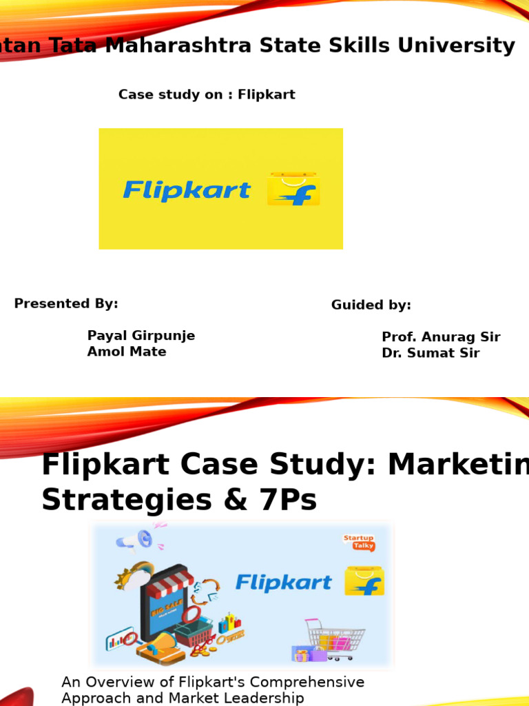 Flipkart Case Study Presentation Updated | PDF | Marketing | Financial Markets