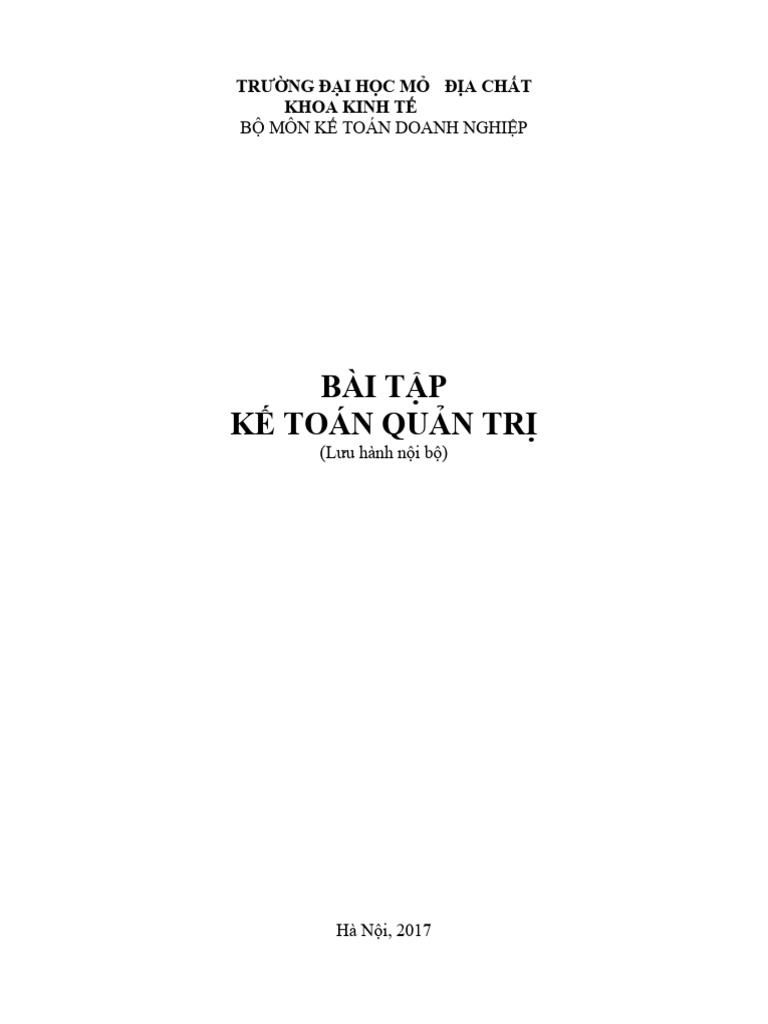 Bai Tap KTQT 2020 | PDF