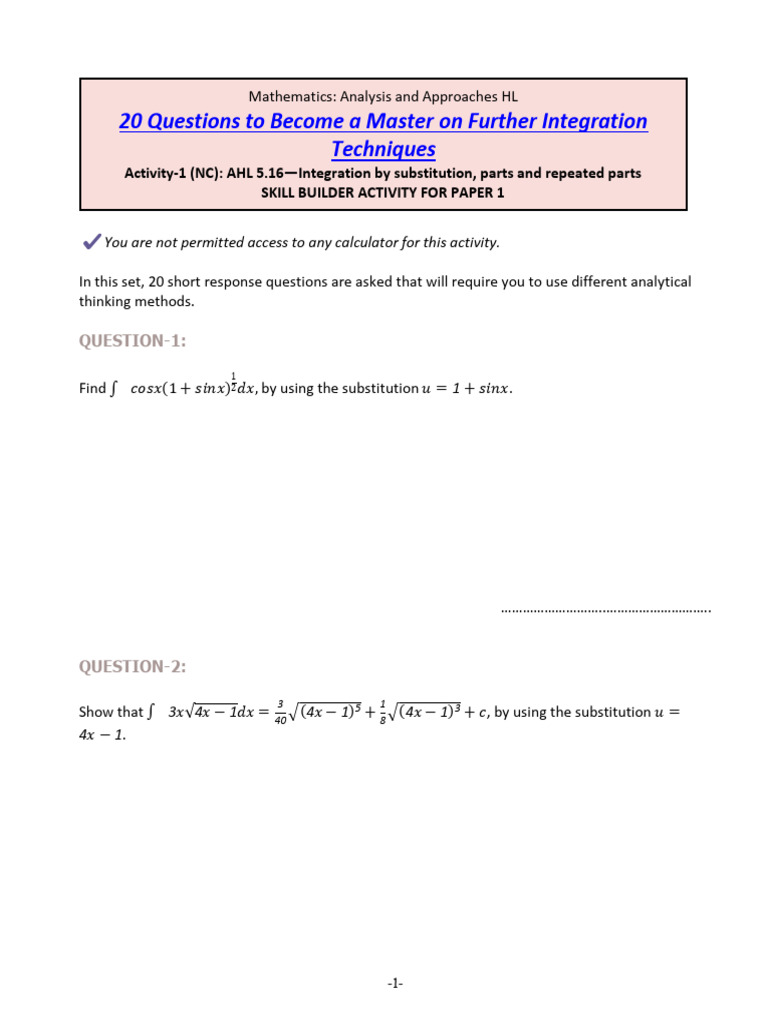 Integration | PDF | Mathematics | Mathematical Analysis