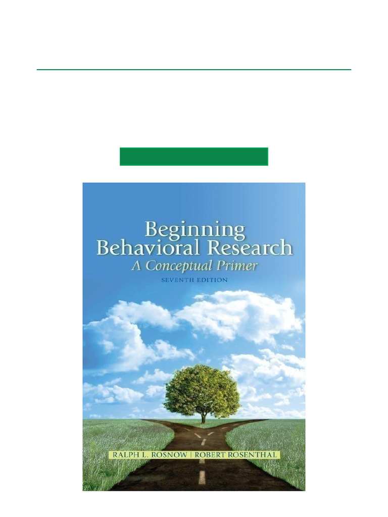 Beginning Behavioral Research Overview | PDF | Effect Size | Validity ...