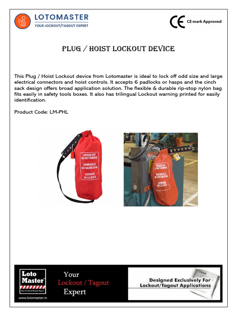 Lotomaster Lockout Device Overview | PDF