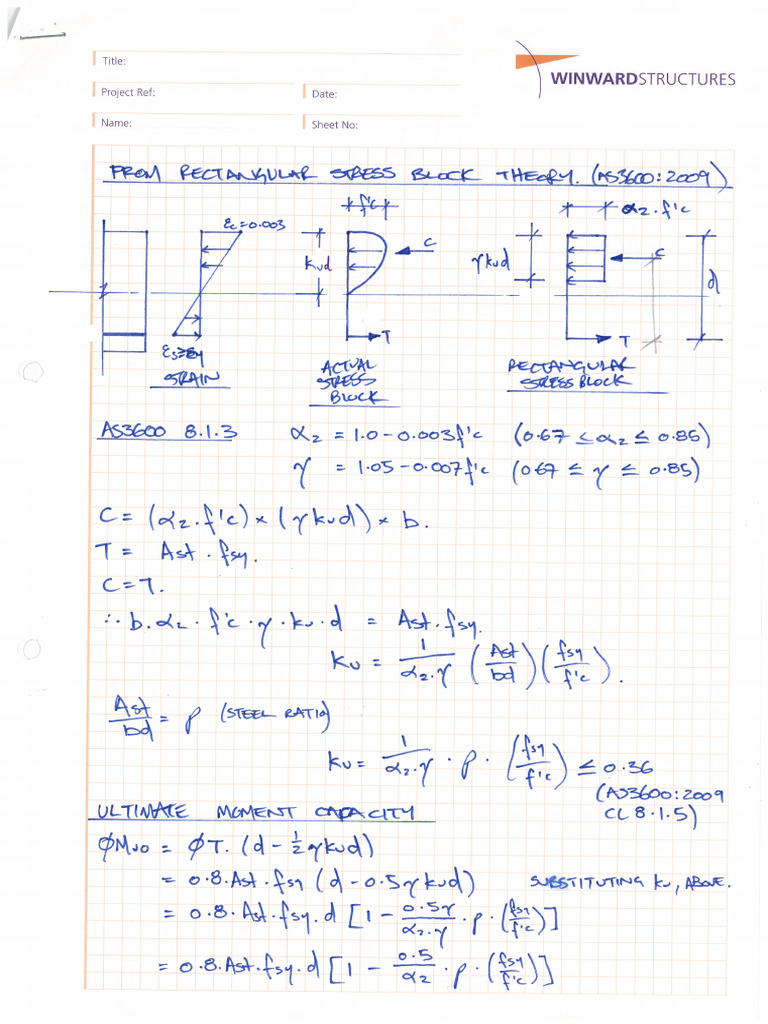 AS3600 BeamDesign | PDF