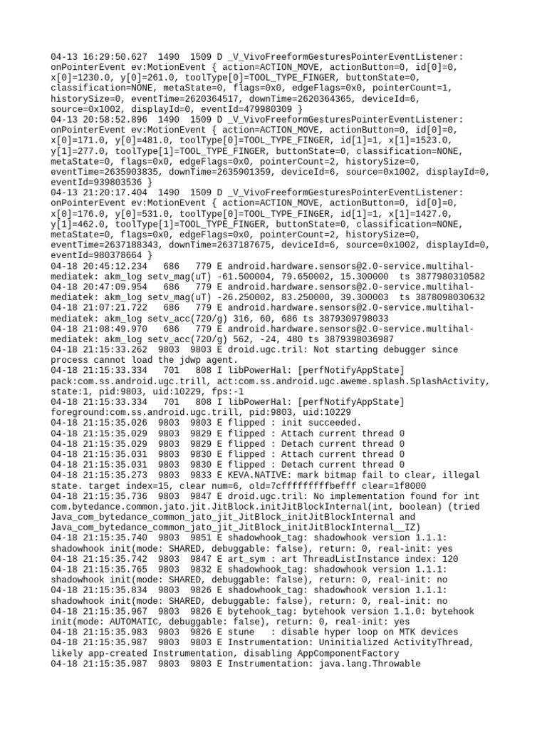 Log | PDF | Java (Programming Language) | Computer Programming