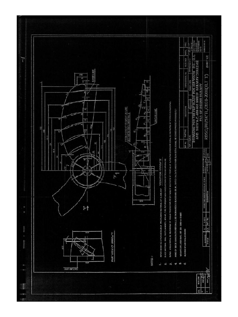 400 MM BLDC Drawing | PDF
