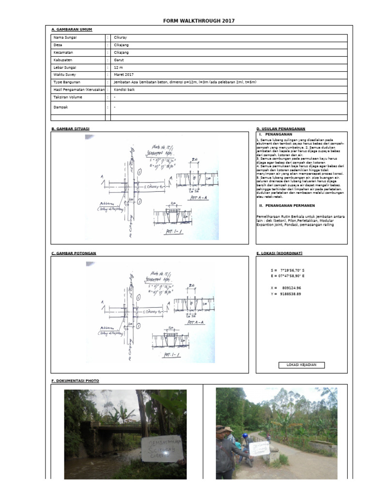 Penanganan Jembatan dan TPT Garut | PDF