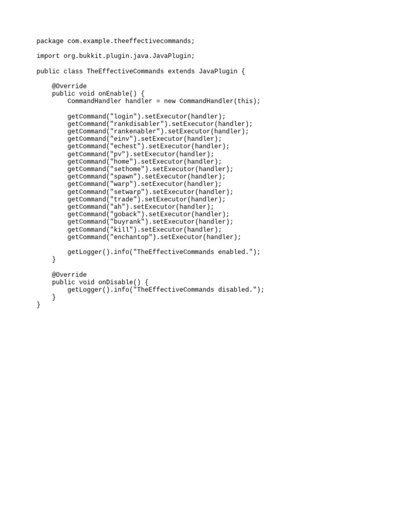? TheEffectiveCommands - Java (Main Class) | PDF