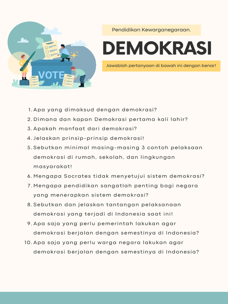 LKPD Demokrasi | PDF