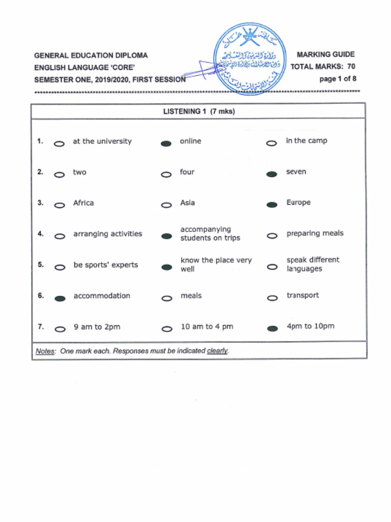 Mark Scheme g12 | PDF