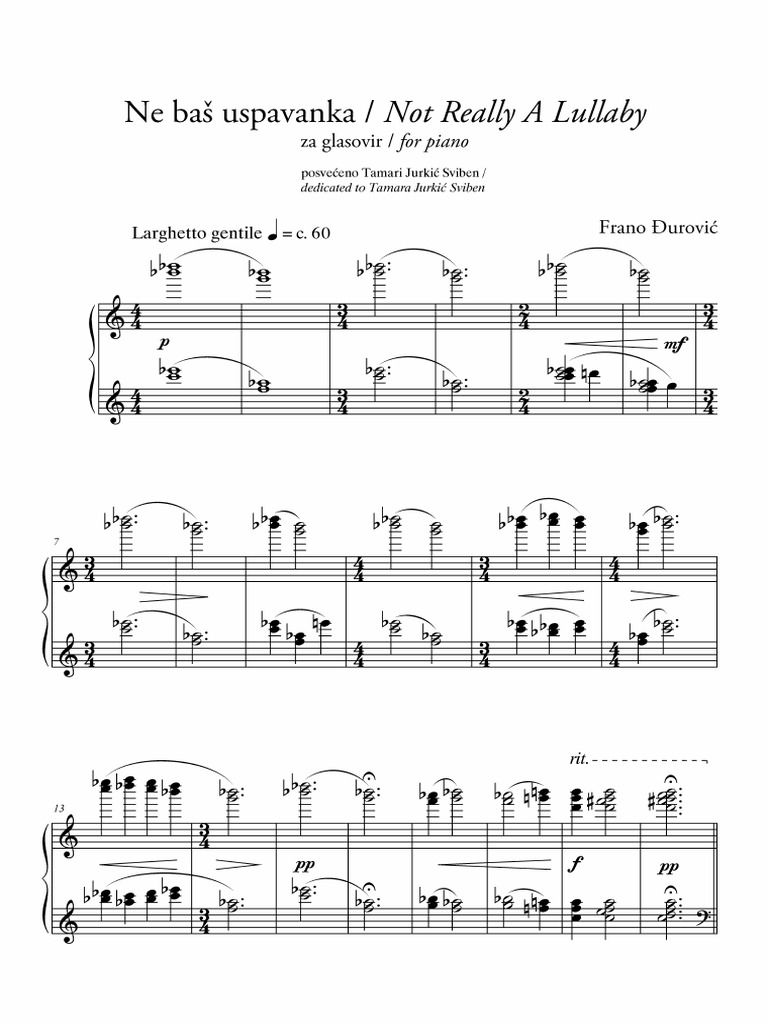 Ne Bas Uspavanka | PDF