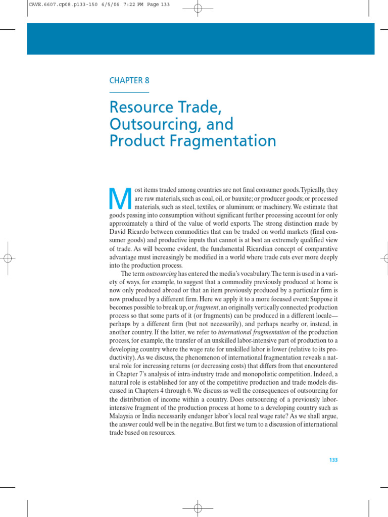 Cave 6607 cp08 P133-150payments | PDF | Comparative Advantage | Labour Economics