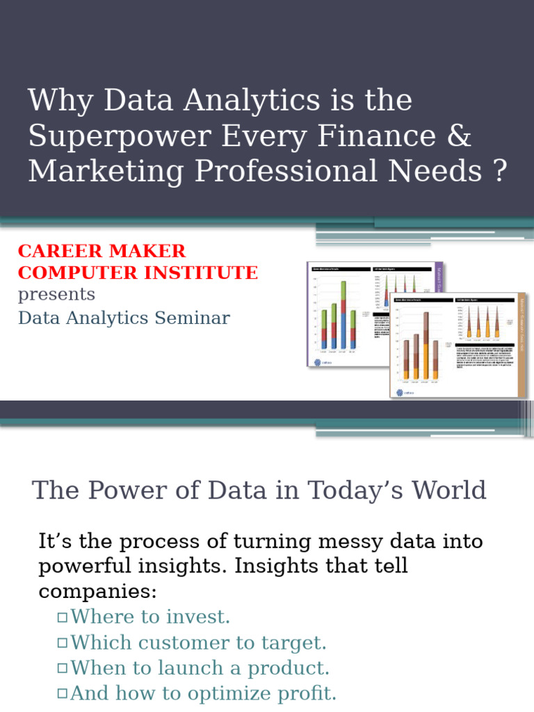 Data Analytics Seminar | PDF | Analytics | Information Technology