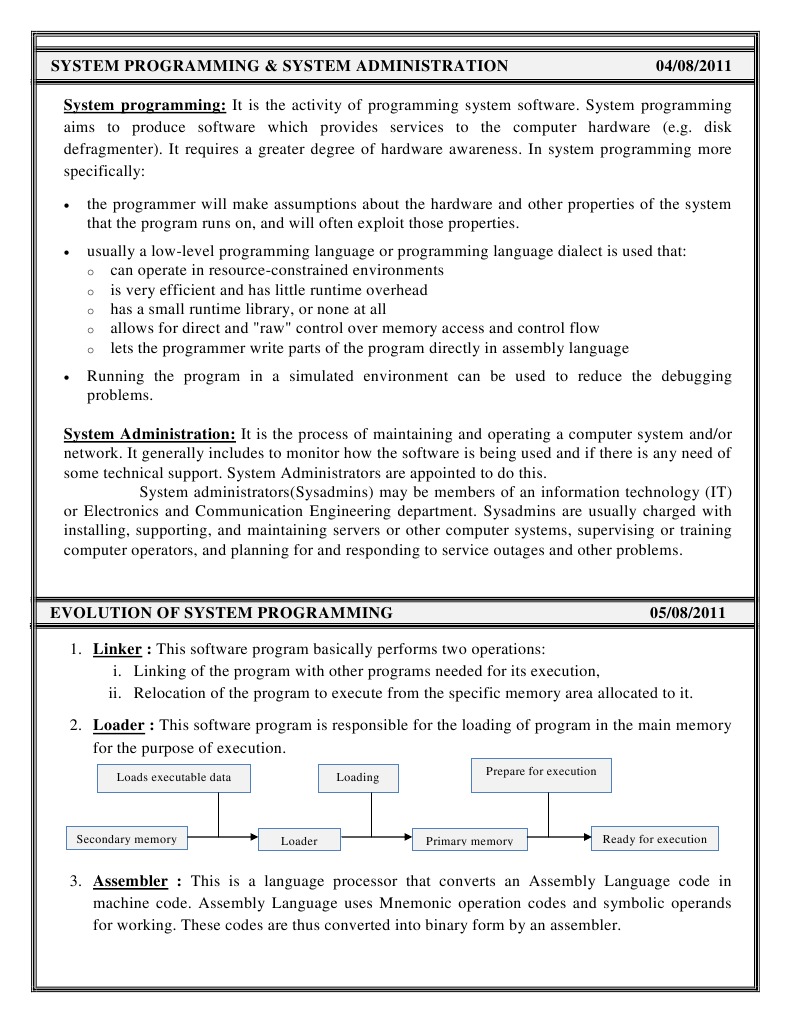 System Programming | PDF | Computer Program | Programming