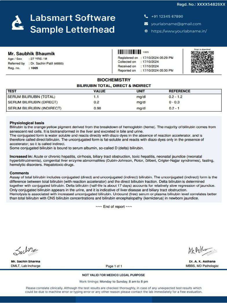 bilirubin-total-direct-indirect-report-format | PDF