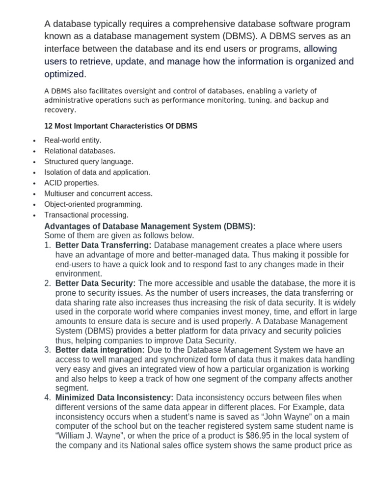 dbms | PDF | Databases | Computing