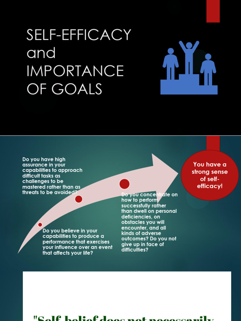 Banduras Self-Efficacy, Self-Regulated and Goal Setting | PDF | Self Efficacy | Metacognition