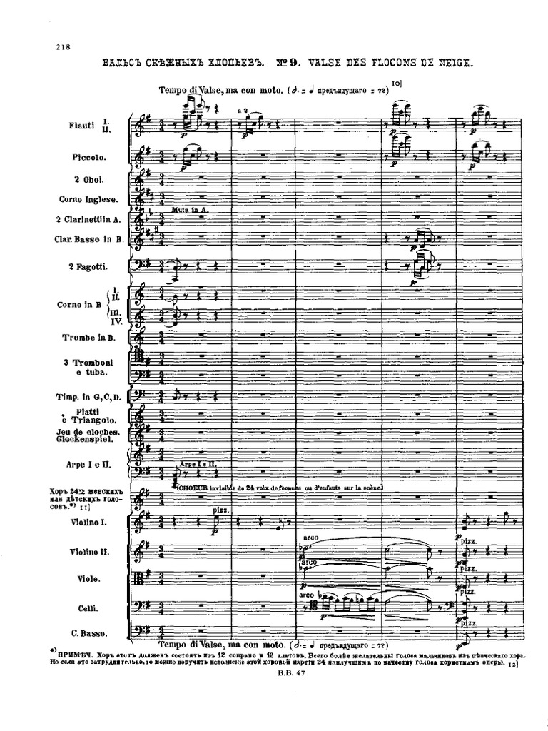 Nutcracker - Waltz of The Snowflakes | PDF