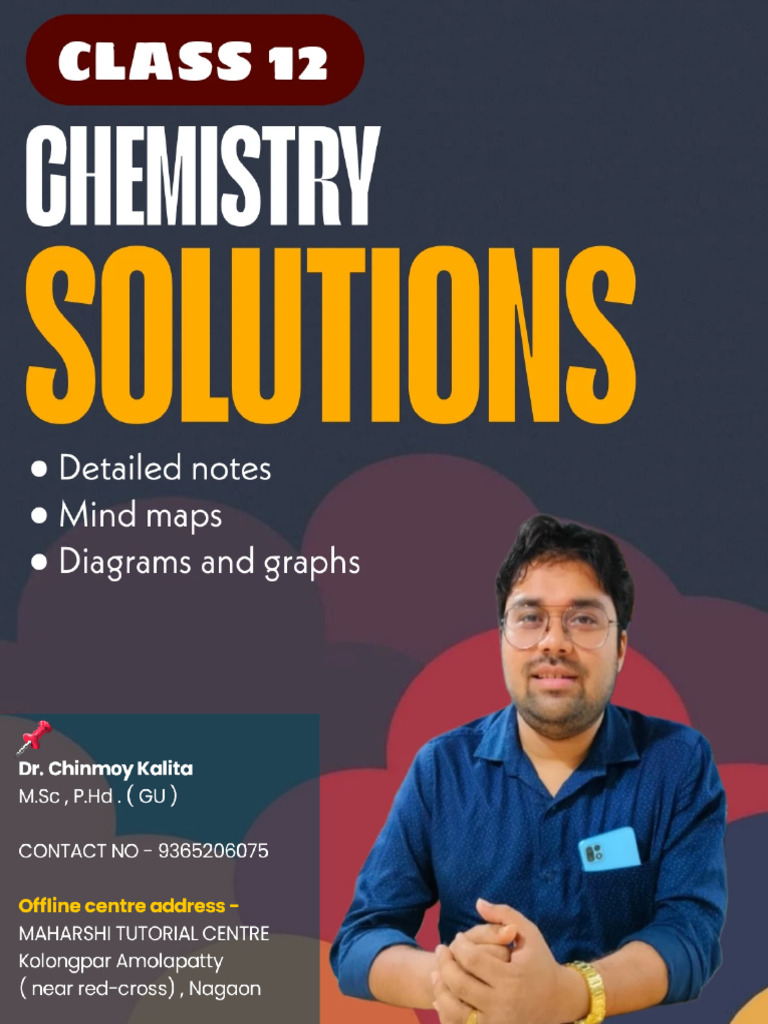 SOLUTION (Chinmoy Chemistry Point) | PDF | Solubility | Osmosis