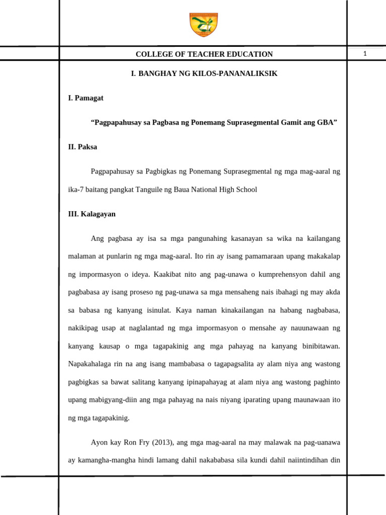 Gba Final Paper | PDF