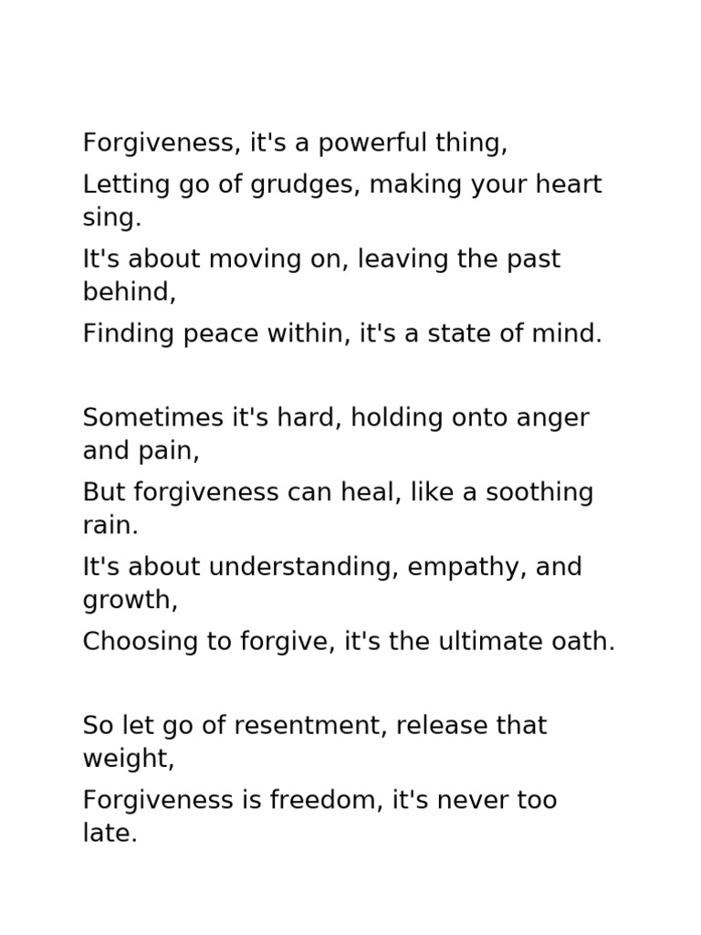 The Power of Forgiveness Explained | PDF