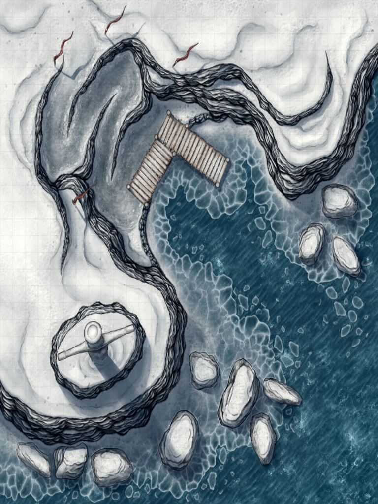 D6 30x30 200ppi Grid Forgotten Adventures - Frozen Docks | PDF