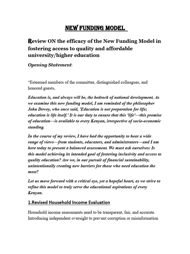 New Funding Model Review | PDF | Student Loan | Audit