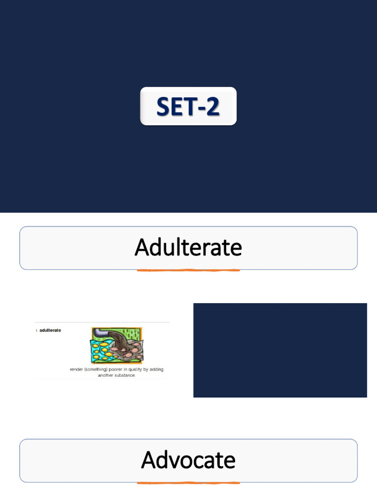 SET-2 GRE Words | PDF