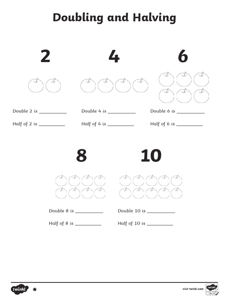 Doubling and Halving Activity Sheet Ver 2 | PDF