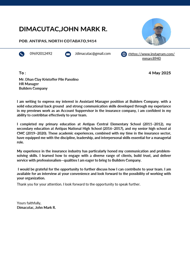 Application Leter | PDF