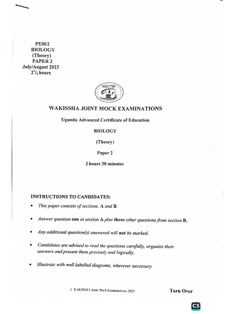 Wakissha Uace Bio 2 2023 | PDF