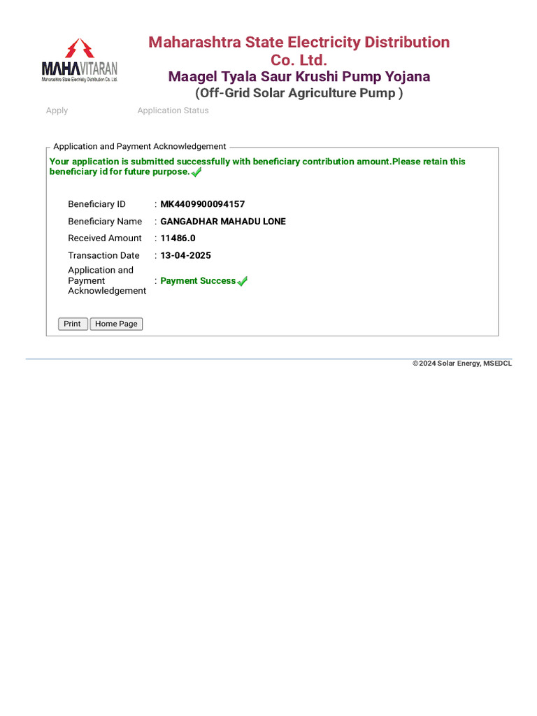 MSEDCL - Solar Energy | PDF