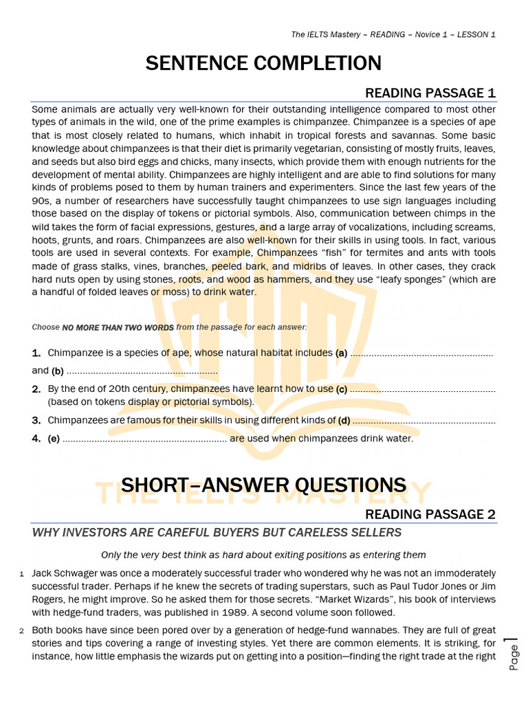 Careless Selling in Investing Strategies | PDF | Chimpanzee
