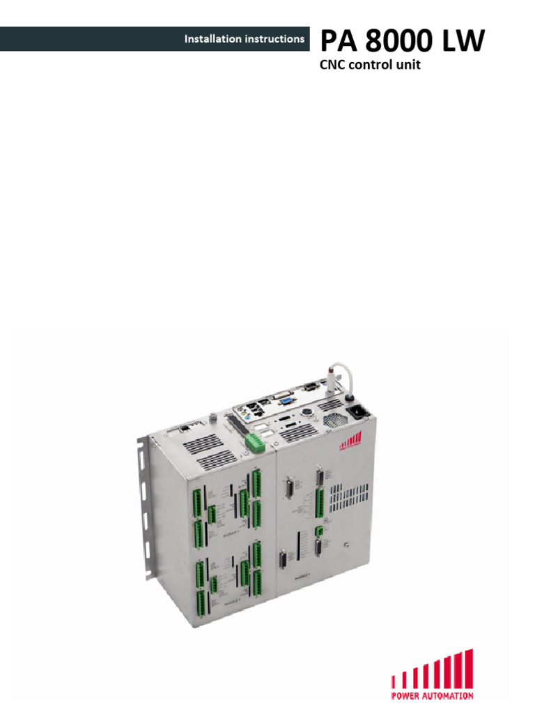 Pa 8000 LW | PDF | Programmable Logic Controller | Electrostatic Discharge