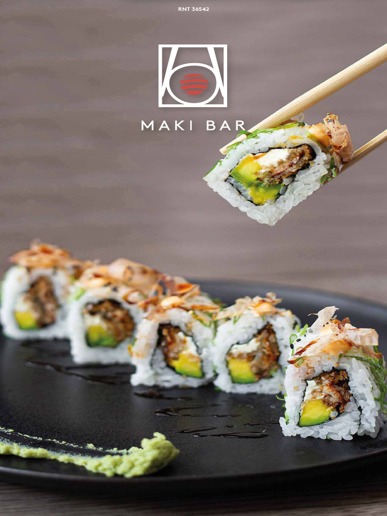 Menú de Maki y Sushi en Katsura | PDF | Salsa | Alimentos