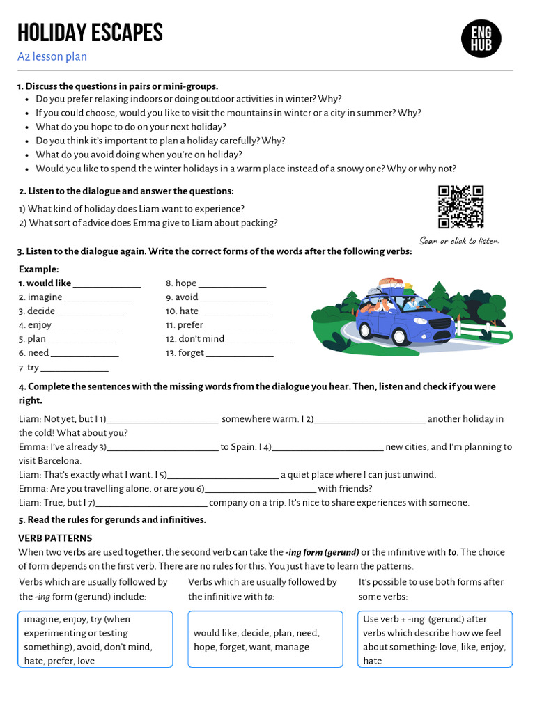 A2 Holiday Listening Activities | PDF
