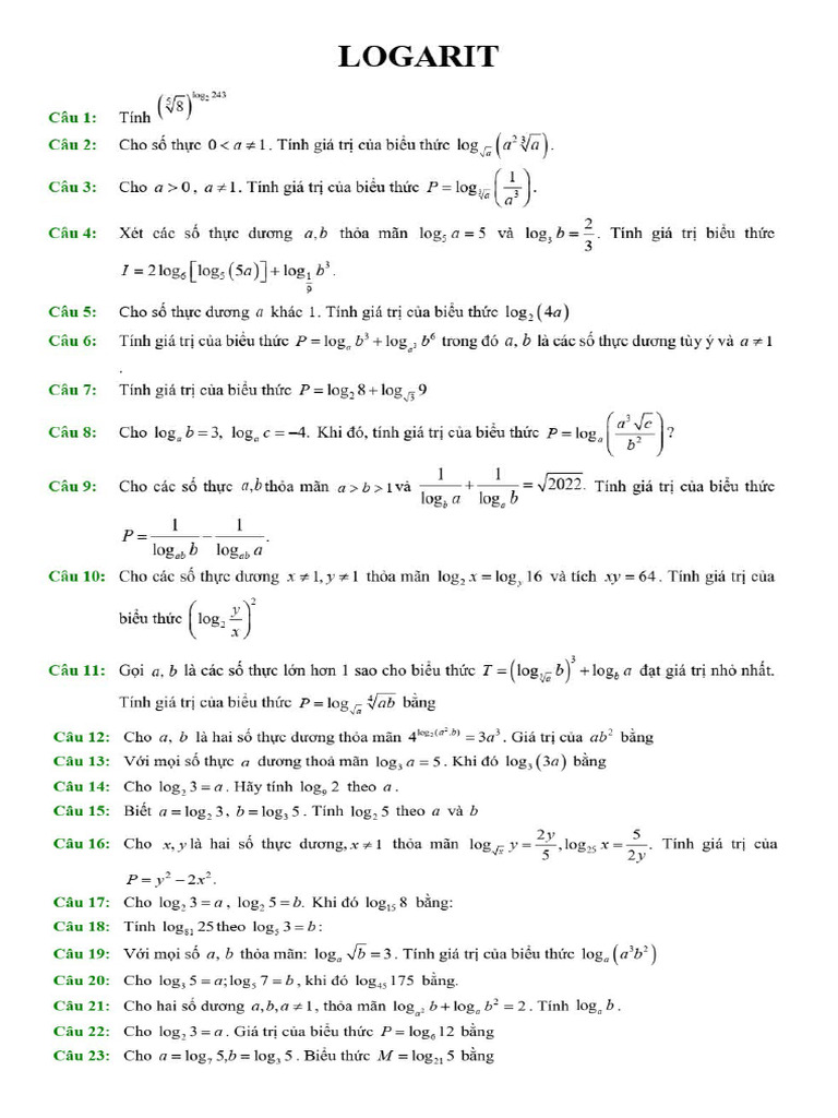 Logarit 2 DTVG | PDF