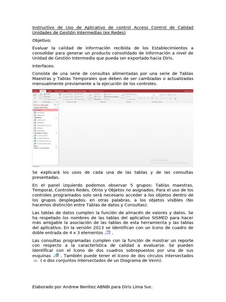 Instructivo ControlCalidad UGI Feb18 | PDF | Informática