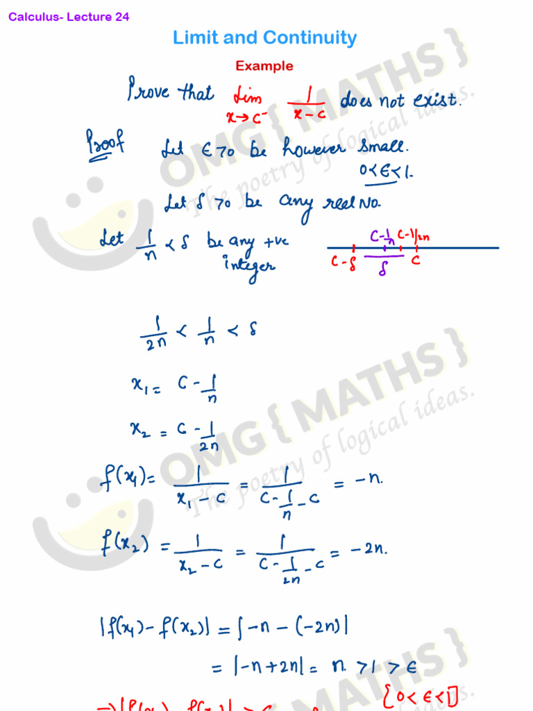 Example 7 Limit and Continuity | PDF | Mathematical Analysis | Mathematics
