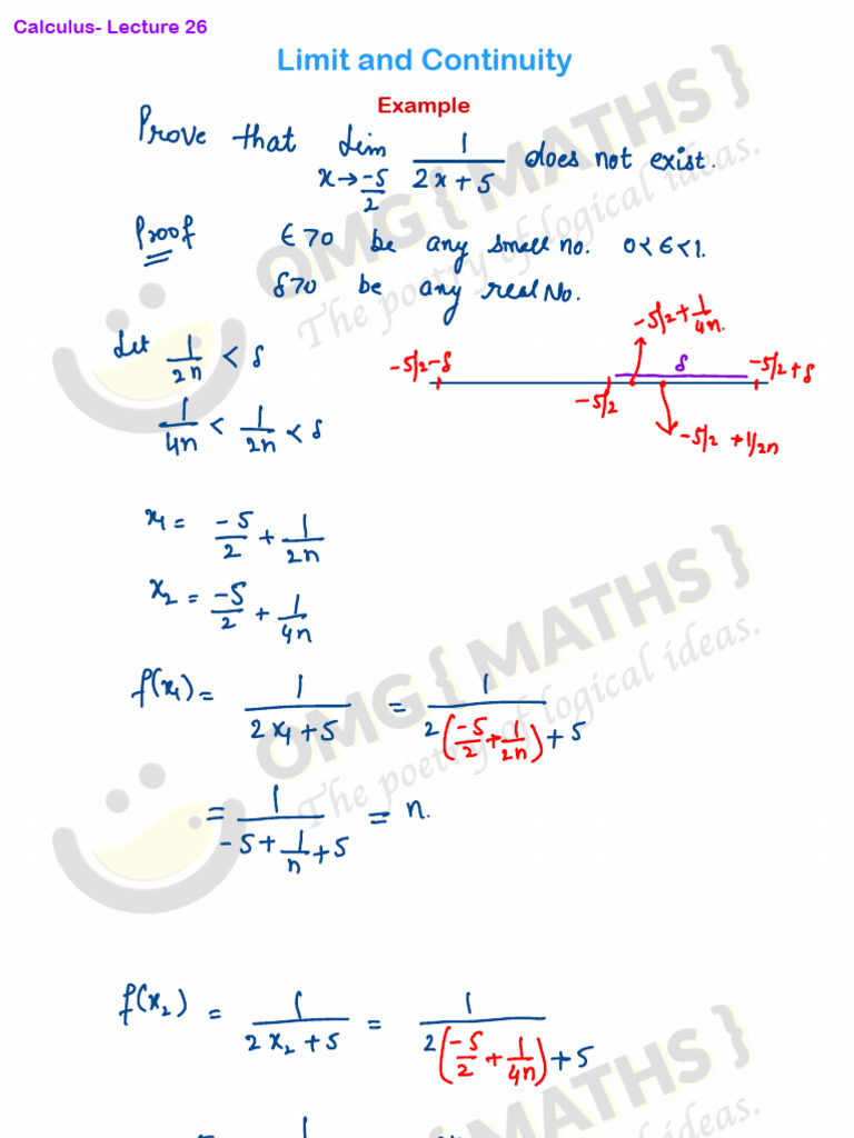 Example 9 Limit and Continuity | PDF