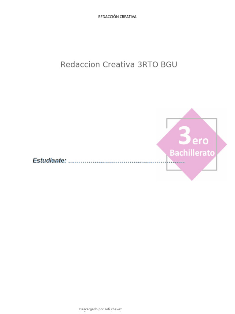 Fundamentos de Redacción Creativa | PDF | Creatividad | Pensamiento