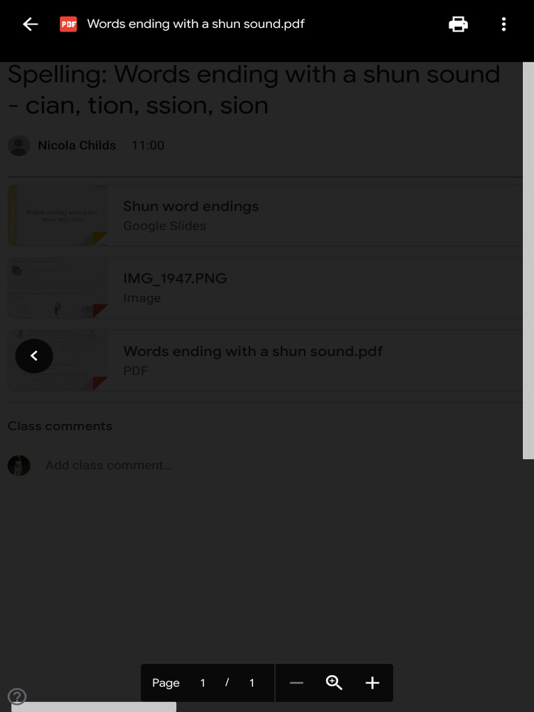 Spelling: Words ending with a shun sound - cian, tion, ssion, sion | PDF